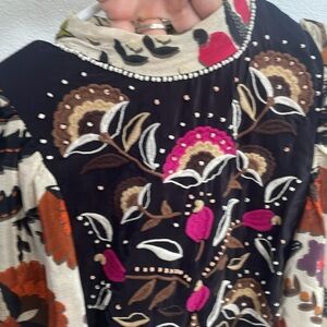 FARM Rio | Dresses | Farm Rio Cut Out Embroidered Maxi Dress | Poshmark